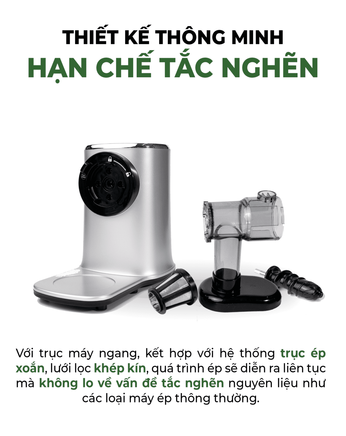 Máy ép chậm trục ngang Promix SJ-02 - Autoshop