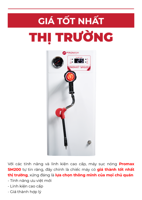 MÁY ĐUN NƯỚC ÁP SUẤT CAO PROMAX SM200 - Autoshop